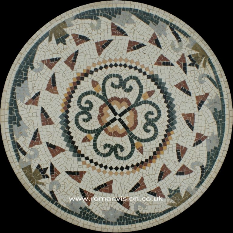 MARBLE MOSAIC CIRCULAR - Mosaic Tiles Supplier UK - Mosaic Art Supplies